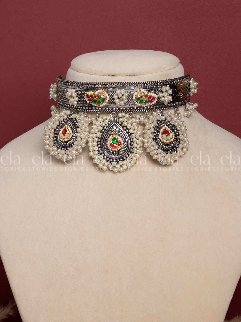 Tribal Choker With Kundan Motifs – Ela Stories