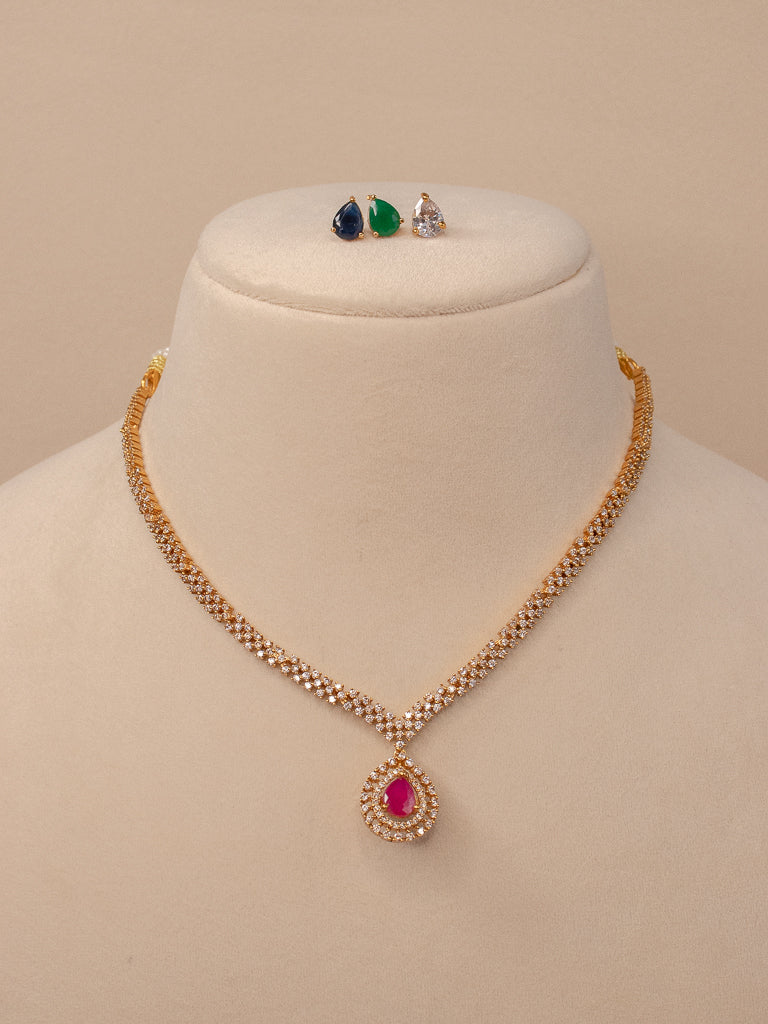 Minimal Bliss 15 - Interchangeable Stone - Ruby/Green/White/Blue – Ela ...