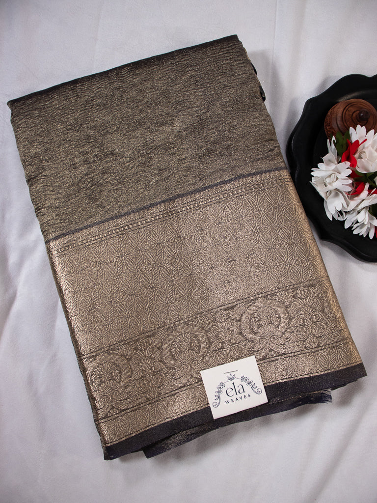 Black Crushed Tissue - S036 – Ela Stories